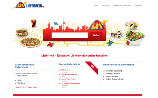 Wettstreit der Lieferdienste: Lieferheld.de zwängt sich in ein neues ...